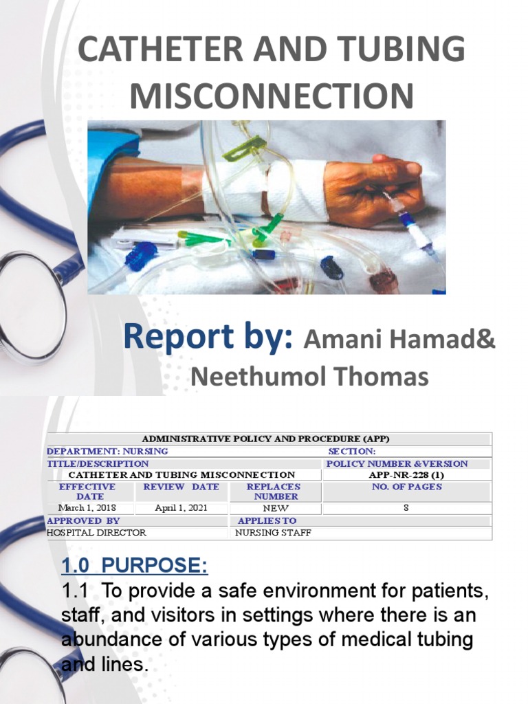 Catheter and Tubing Misconnection | PDF | Catheter | Patient