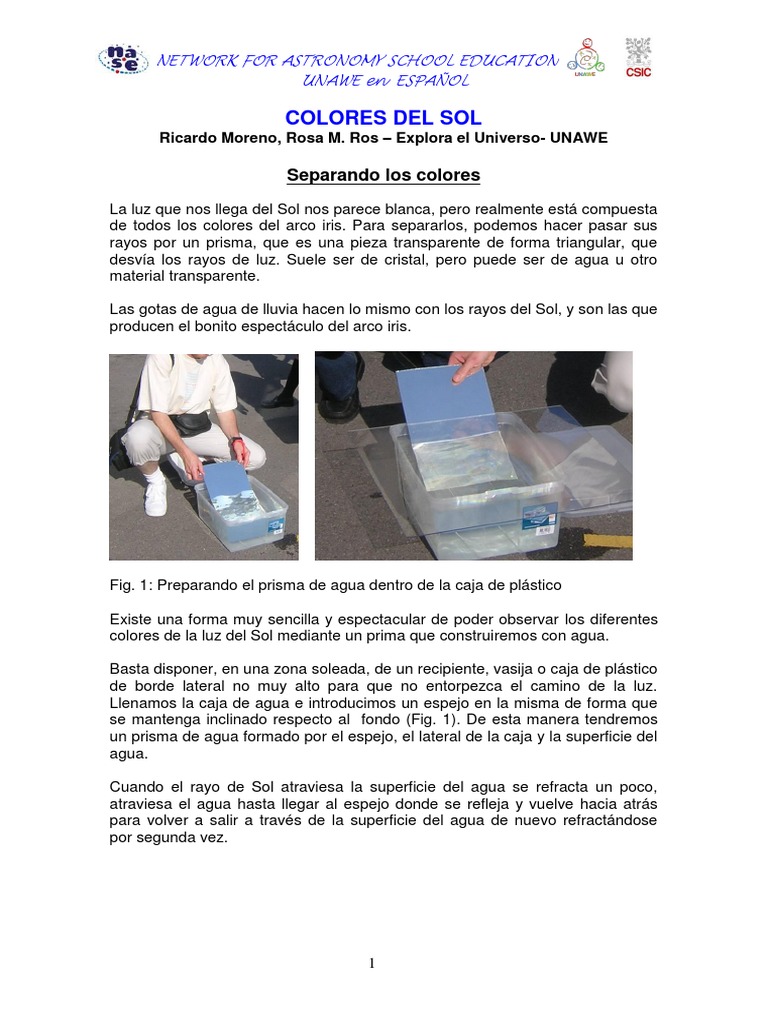 Colores Del Sol Revisado | PDF | Arco iris | Color