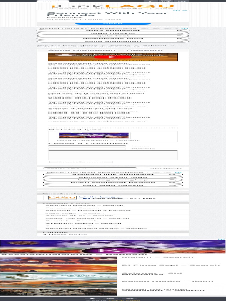 Lirik Lagu Solla Alaikallah - Rabbani Album Rabbani PDF | PDF | Business