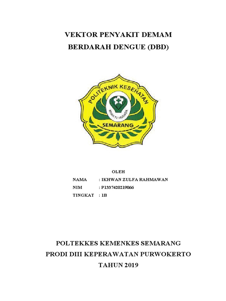 Vektor Penyakit DBD: Nyamuk Aedes | PDF