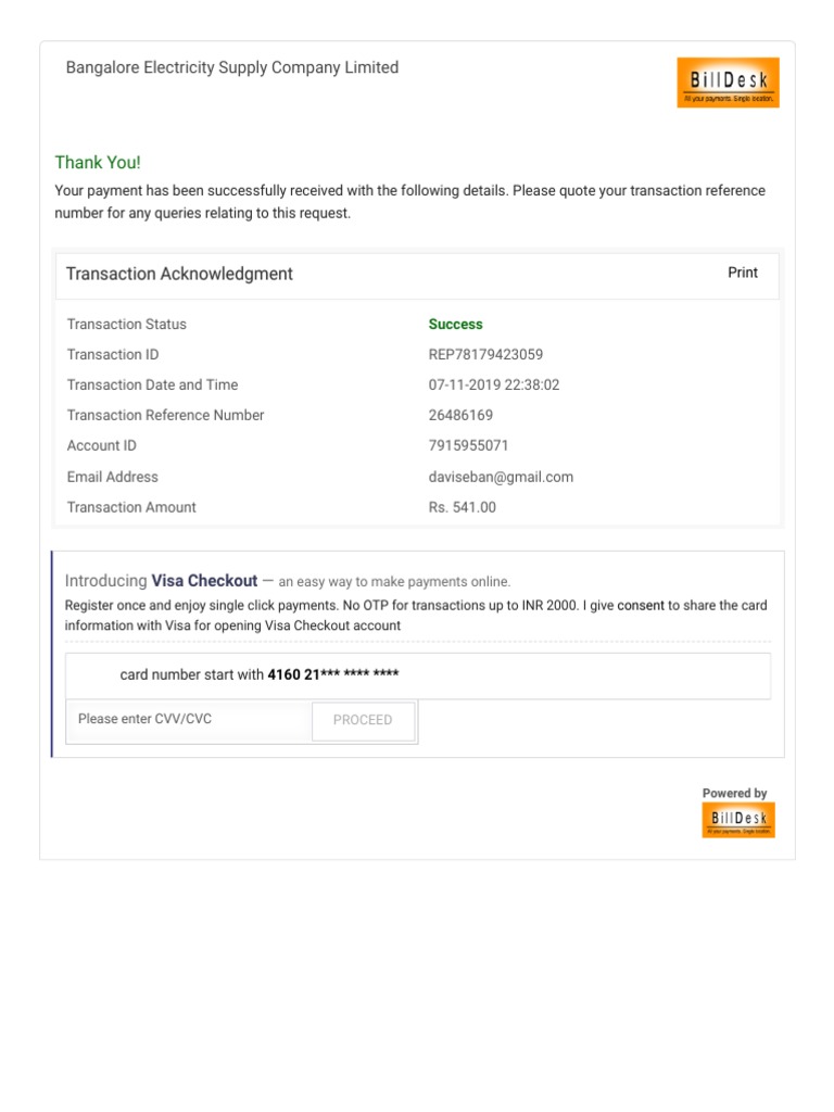 BillDesk Payment Gateway | PDF
