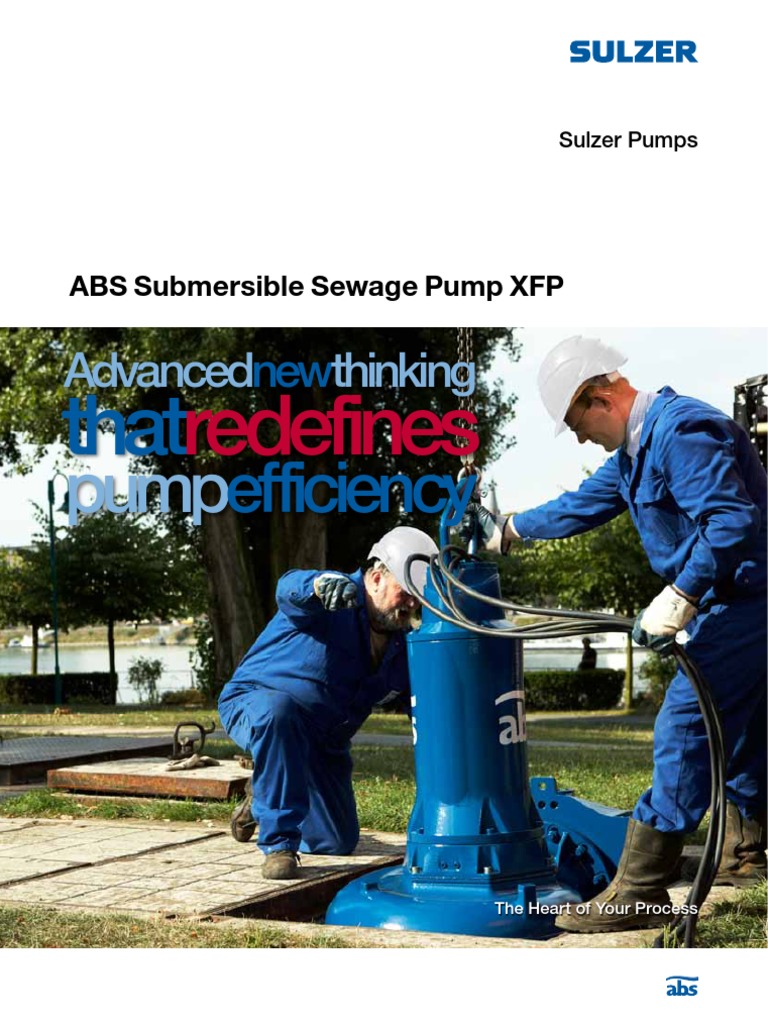 1.ABS Submersible Sewage Pump XFP PDF | PDF | Pump | Reliability ...