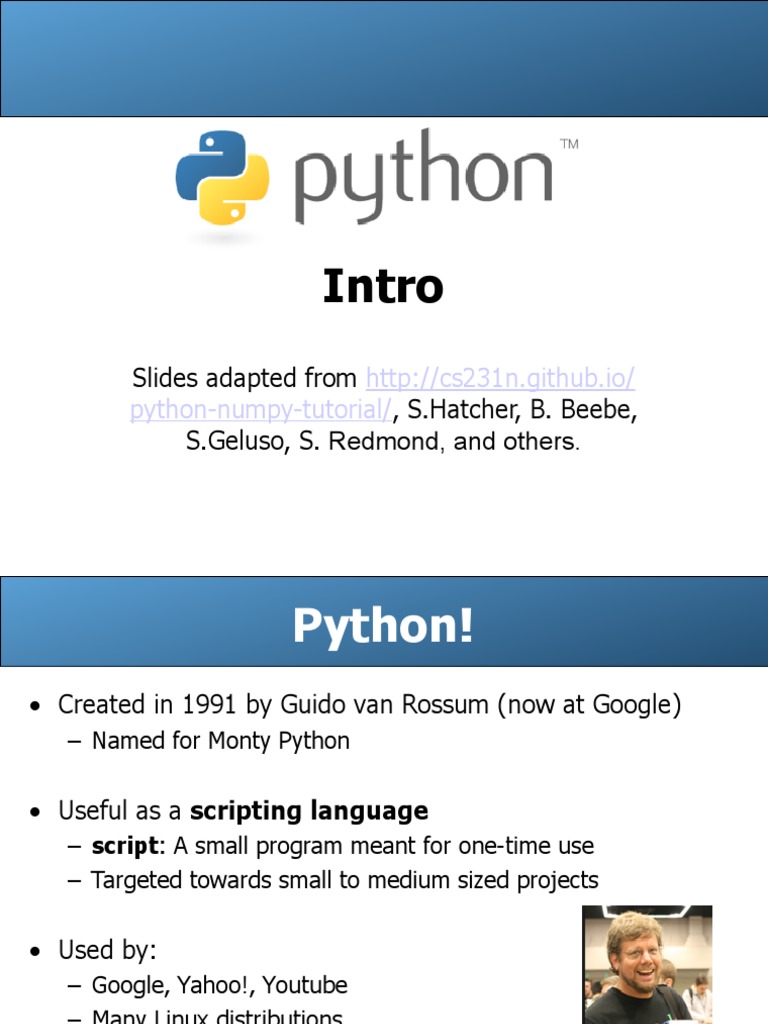 SLIDES 1 Escp - Python - Ds - 2020 | PDF | Anonymous Function | Python (Programming Language)