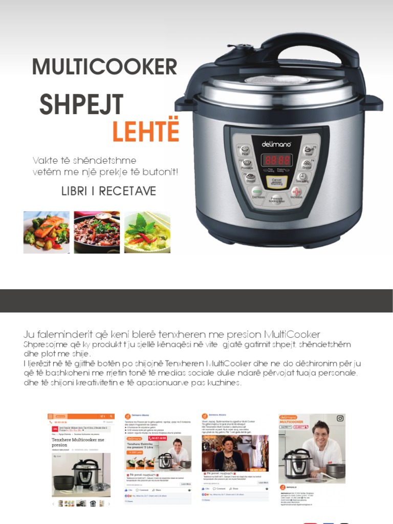 MultiCooker Libri I Recetave | PDF