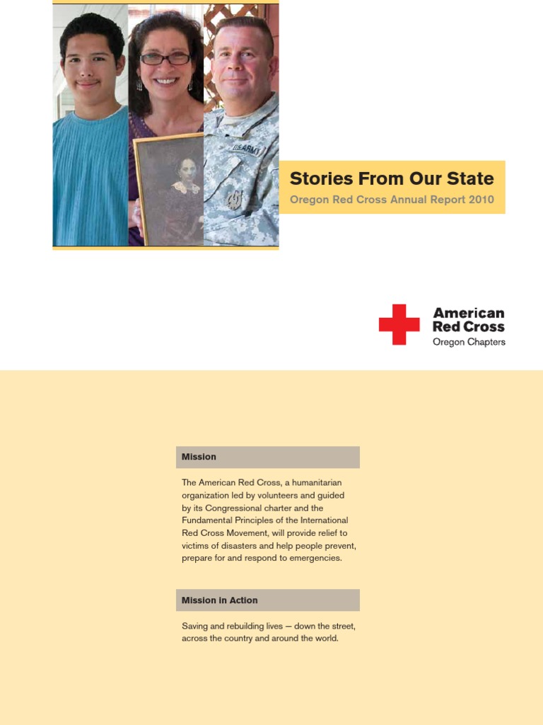 Oregon Red Cross Annual Report 2010 | PDF | American Red Cross | Business