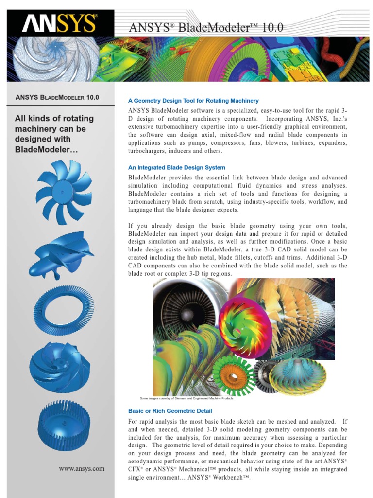 ANSYS Blade | PDF | Turbomachinery | Computer Aided Design