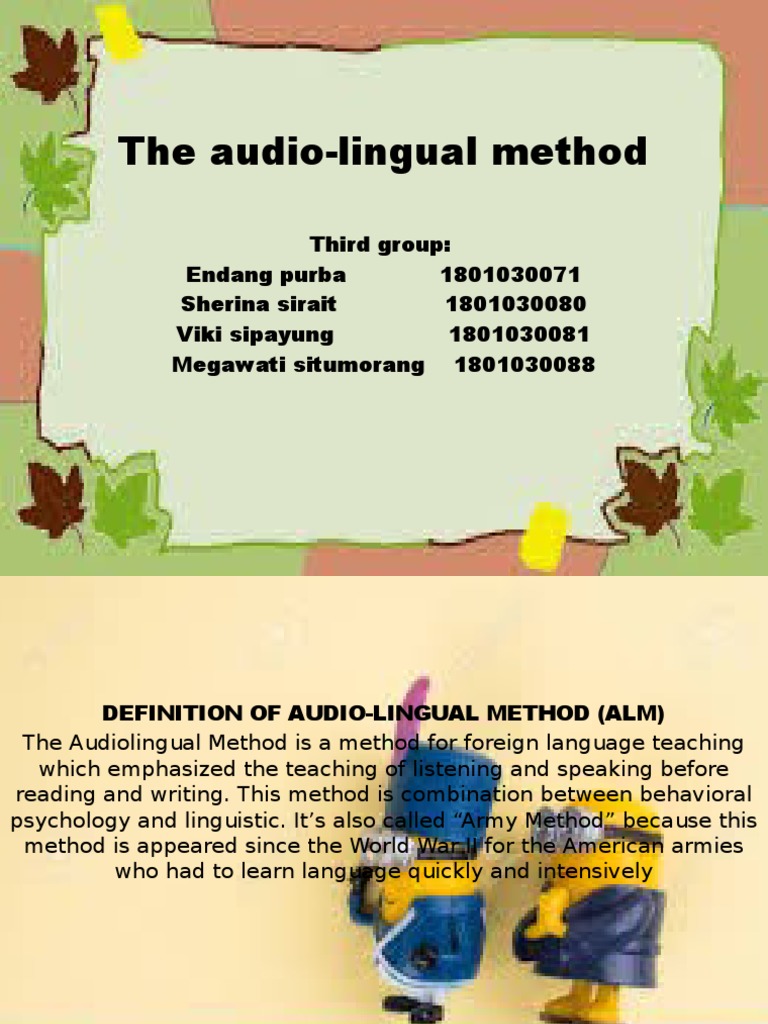 Audio Lingual Method | PDF | Neuropsychology | Human Communication