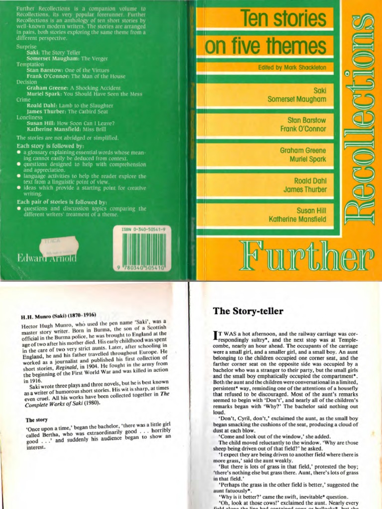 Further Recollections - Ten Stories On Five Themes (Mark Shackleton ...