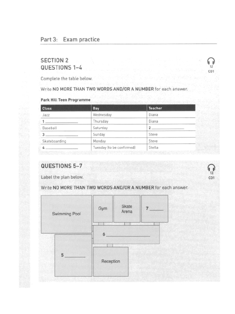 IELTS Listening Part 2 | PDF