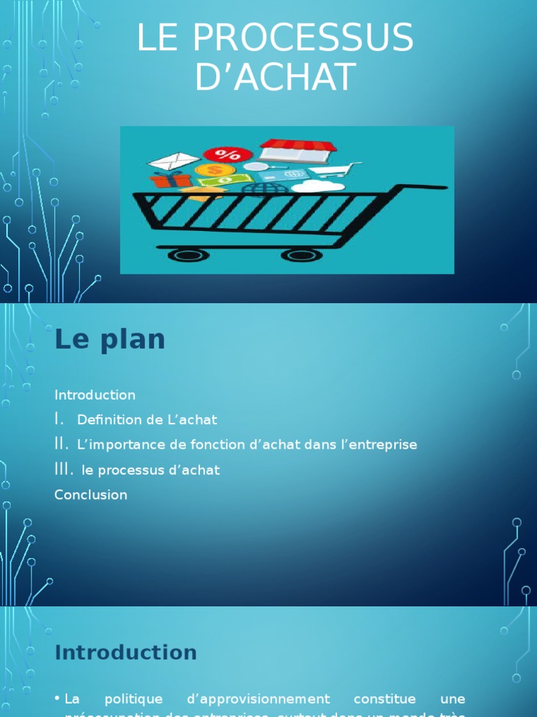 Le Processus D'achat | PDF | Appel d'offres | Économie