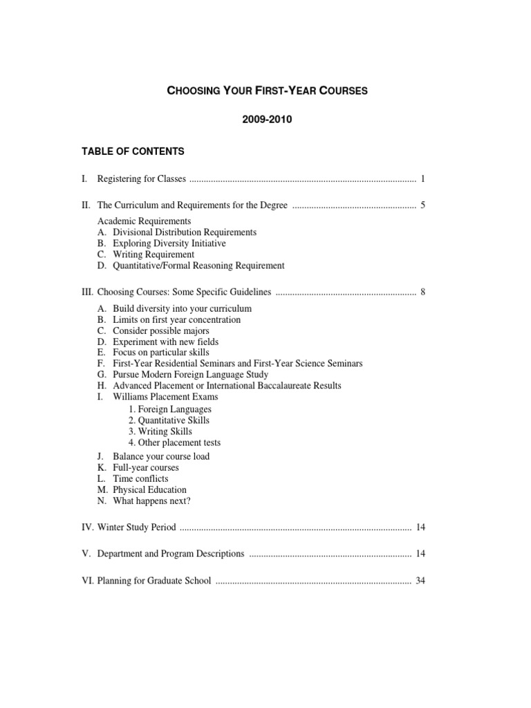 First-Year Course Selection Guide | PDF | Advanced Placement | Curriculum