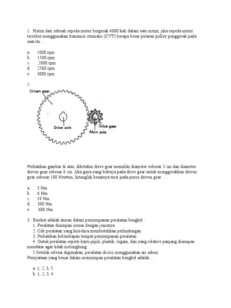 Soal Uspbk TSM | PDF