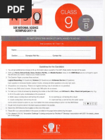 Nso Workbook For Class-9 | PDF