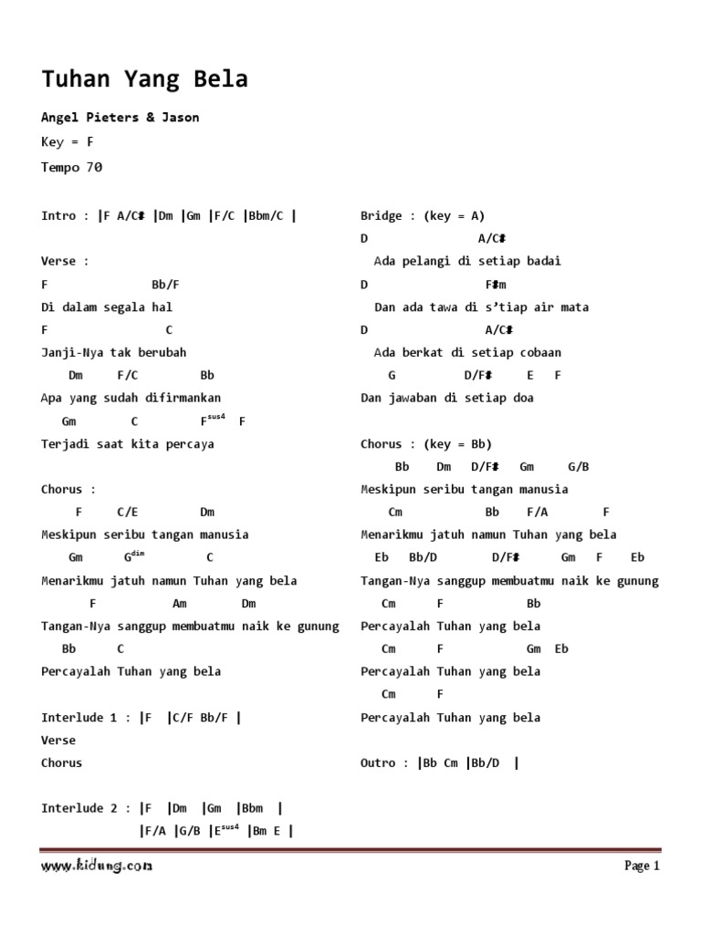 Tuhan Yang Bela | PDF