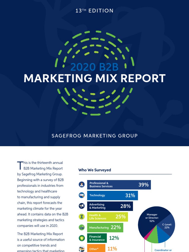 Marketing - Mix - 2020 - Report Final-1 PDF | PDF | Linked In | Social ...