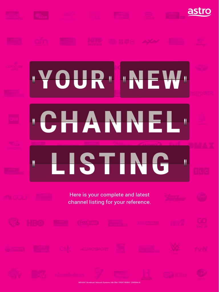Complete Astro Channel Listing 2023 | PDF | American Television ...