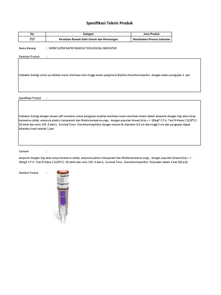 Spesifikasi Teknis 1492V PDF | PDF | Teknologi & Rekayasa