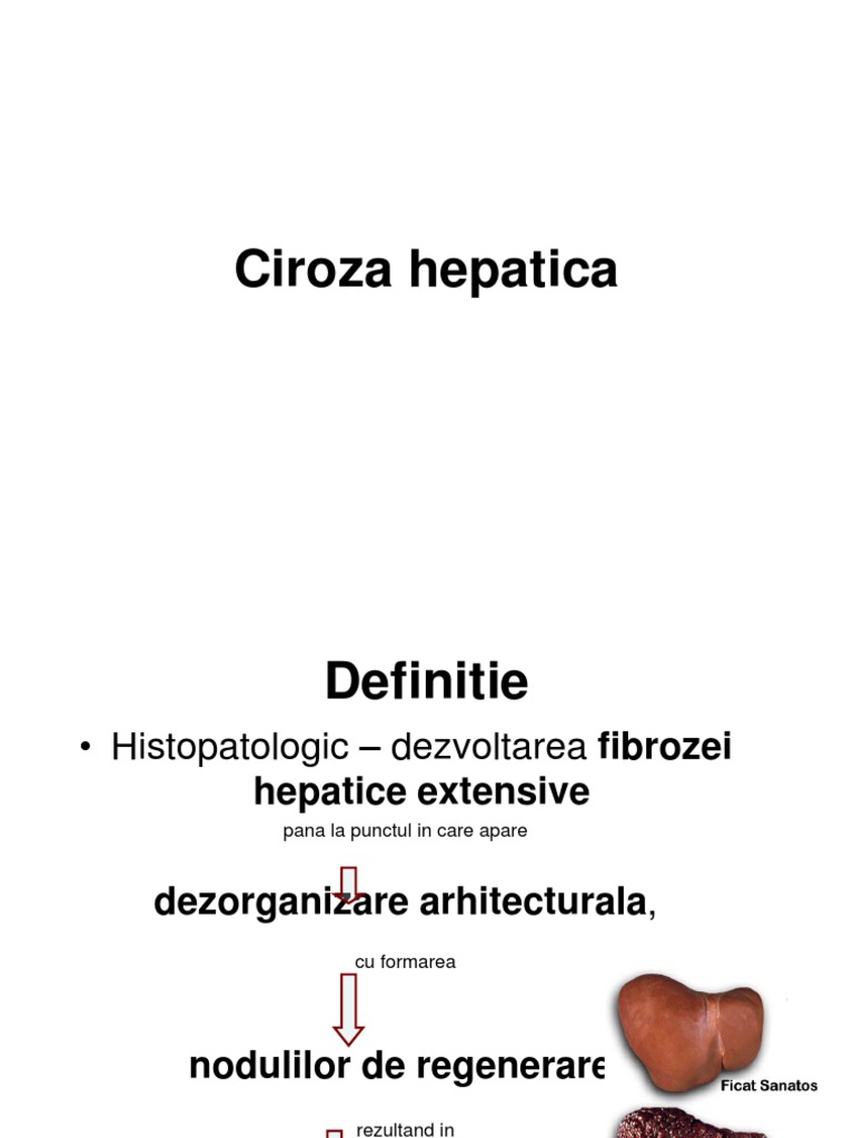5.ciroza Hepatica FMAM | PDF | Gastroenterology | Liver