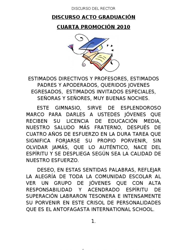 Discursos de graduación