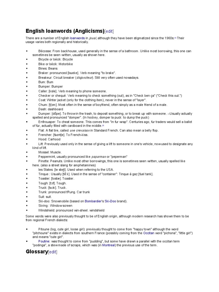 Le Joual Quebec Slang Wiki | PDF | Vocabulary | Profanity