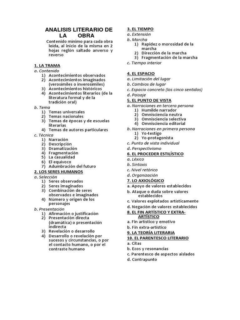 Análisis Literario de Obras Clásicas | PDF | Narrativa