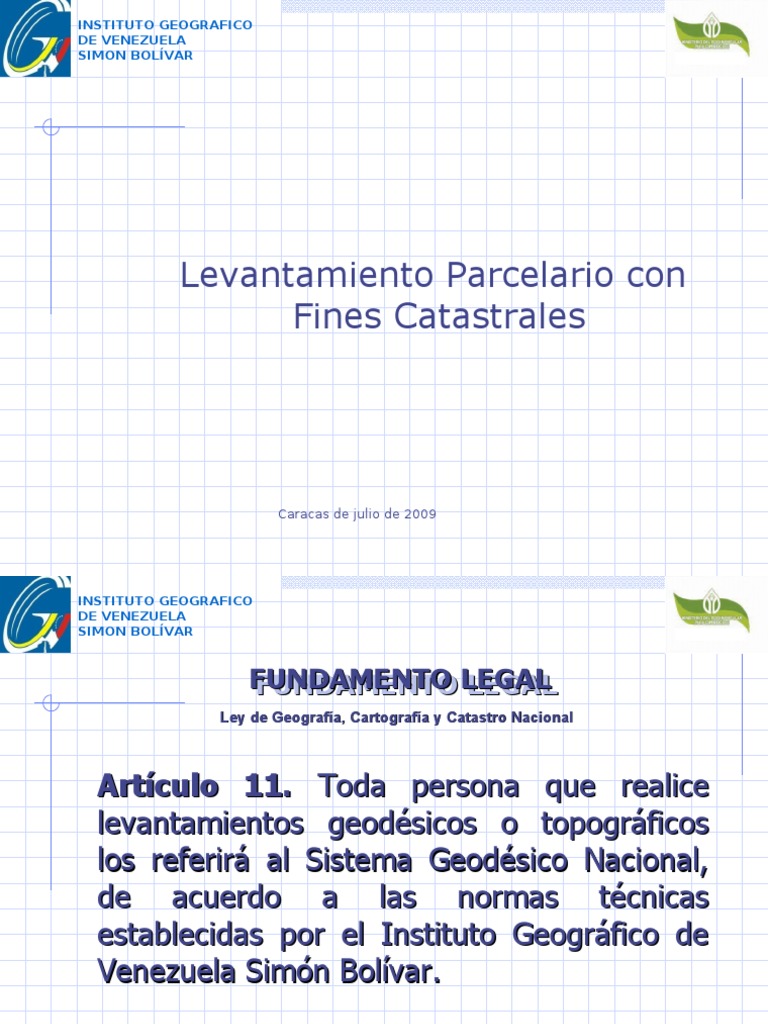 5-Taller Levantamiento Parcelario 2009 | PDF | Geodesia | Sistema de ...