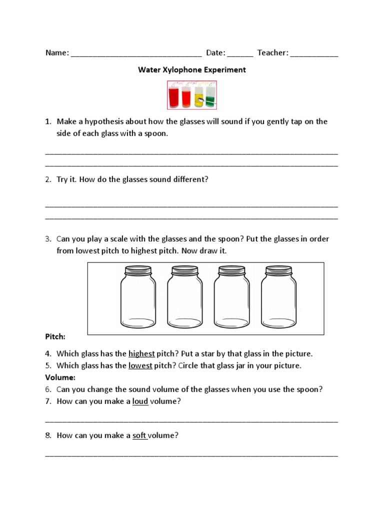 Glass Jars Experiment Typed | PDF
