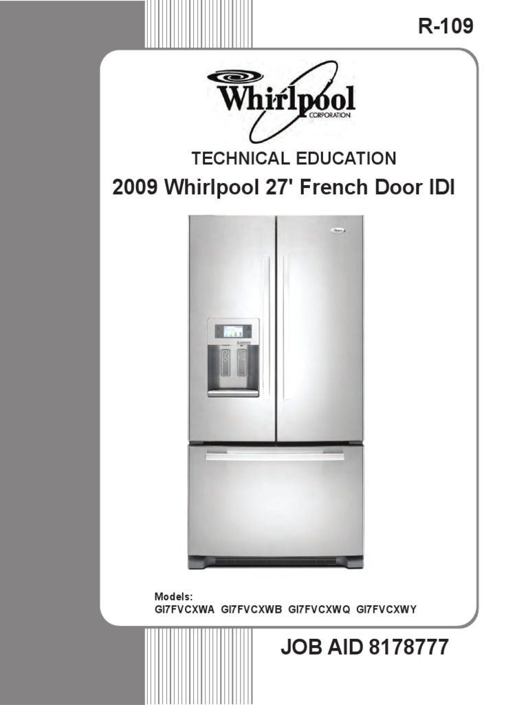 Whirlpool Refrigerator Service Manuals PDF | Download Free PDF ...