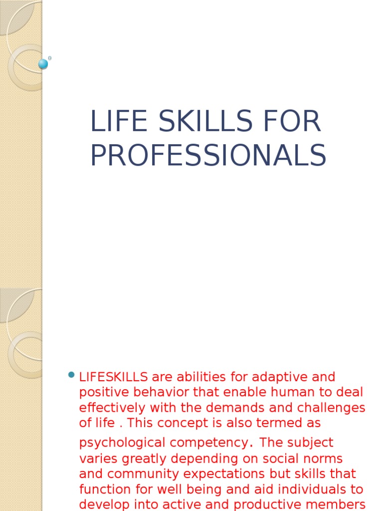 Life Skills PPT 1 | PDF | Goal | Emotional Intelligence