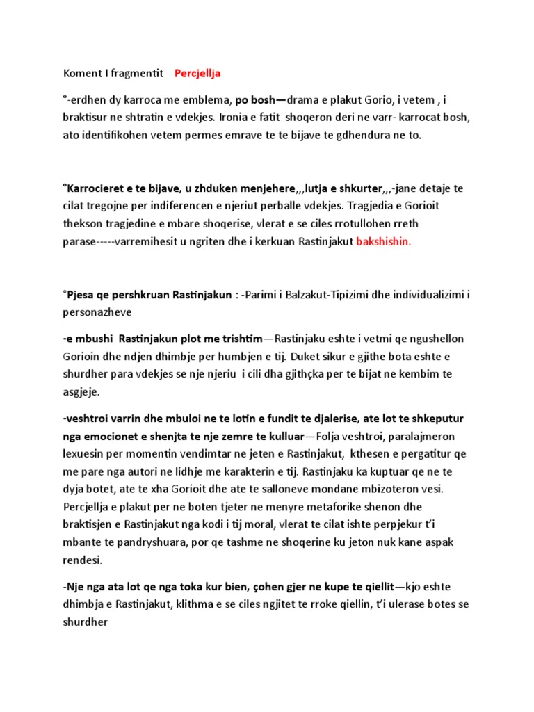 Xha Gorio - Percjellja | PDF