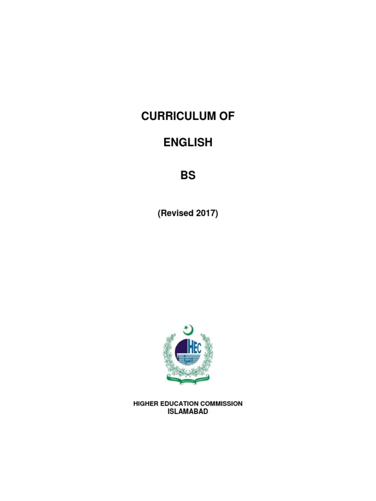 English BS PDF | PDF | Geography | Curriculum