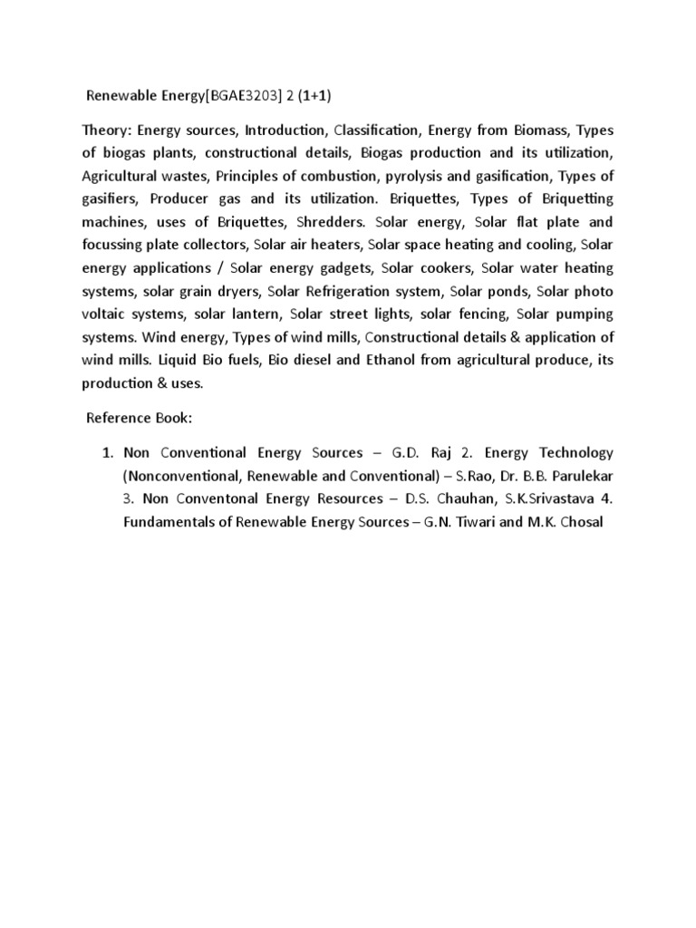 Renewable Energy Sources Overview | PDF | Solar Power | Fuels