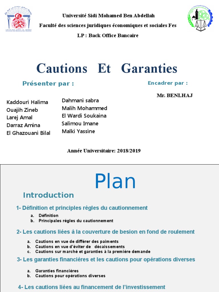 Cautions Et Garanties | PDF | Cautionnement | Crédit