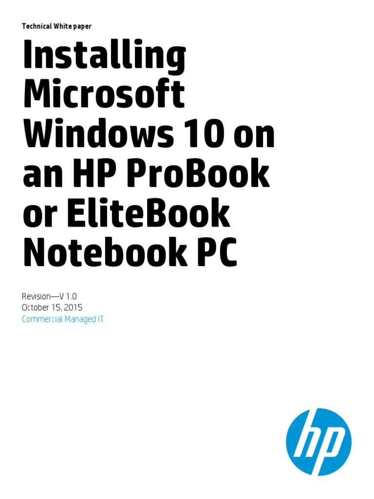 001407507-an-01-en-WINDOWS 10 INSTALLING HP 355 G2 NOTEBOOK PDF | PDF | Windows 10 ...
