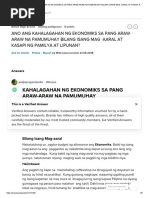 5 Mga Proyekto NG Pamahalaan Tongu Sa Kagalingang Pambayan at Pambansang Kaunlaran | PDF