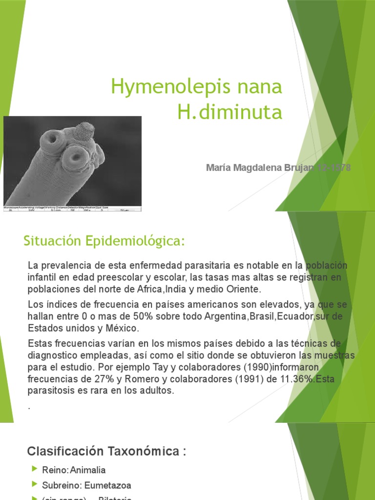 Hymenolepis Nana y H. Diminuta | PDF | Especialidades Medicas | Organismos