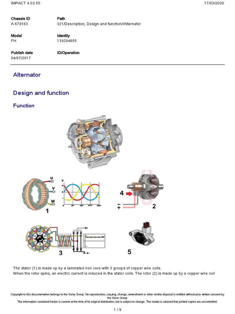 Alternator Design and Function | PDF | Electrical Components | Power ...