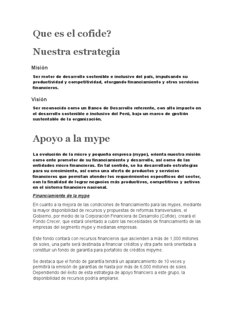 Que Es El Cofide | PDF