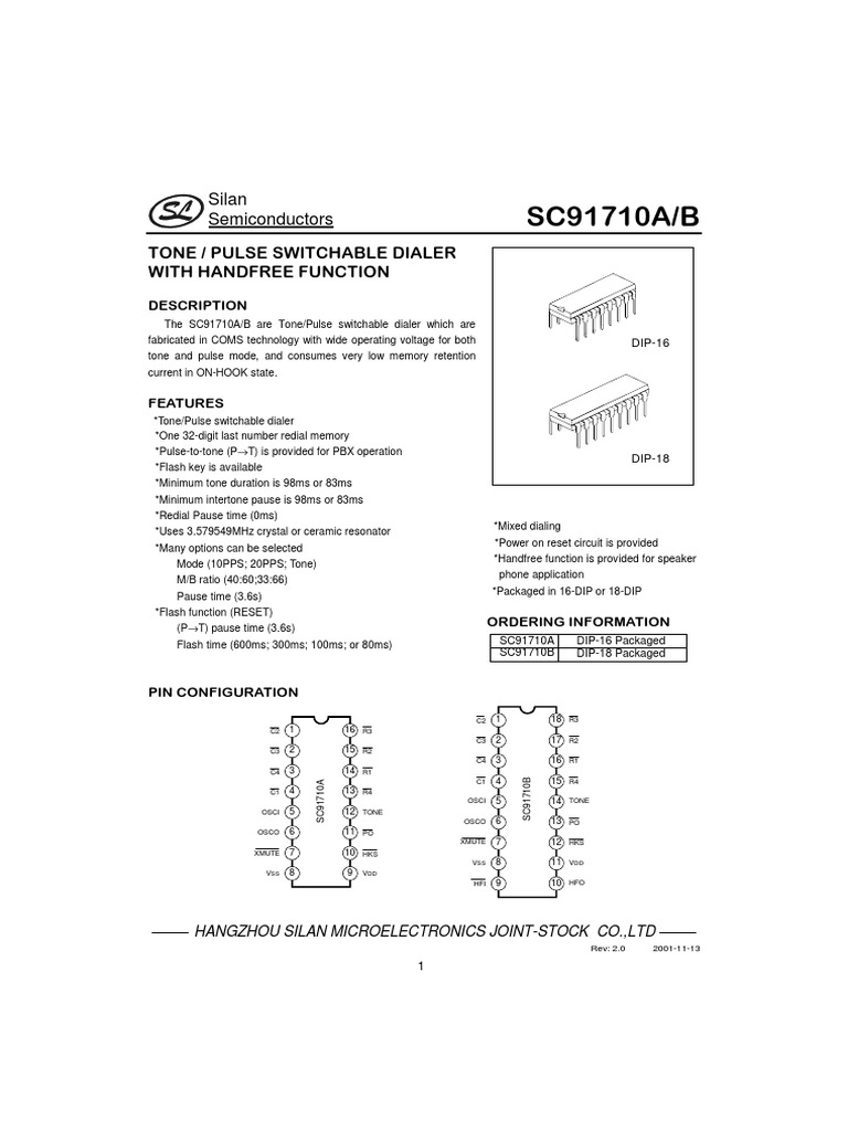 SC91710A and SC91710B | PDF | Electronic Oscillator | Power Inverter