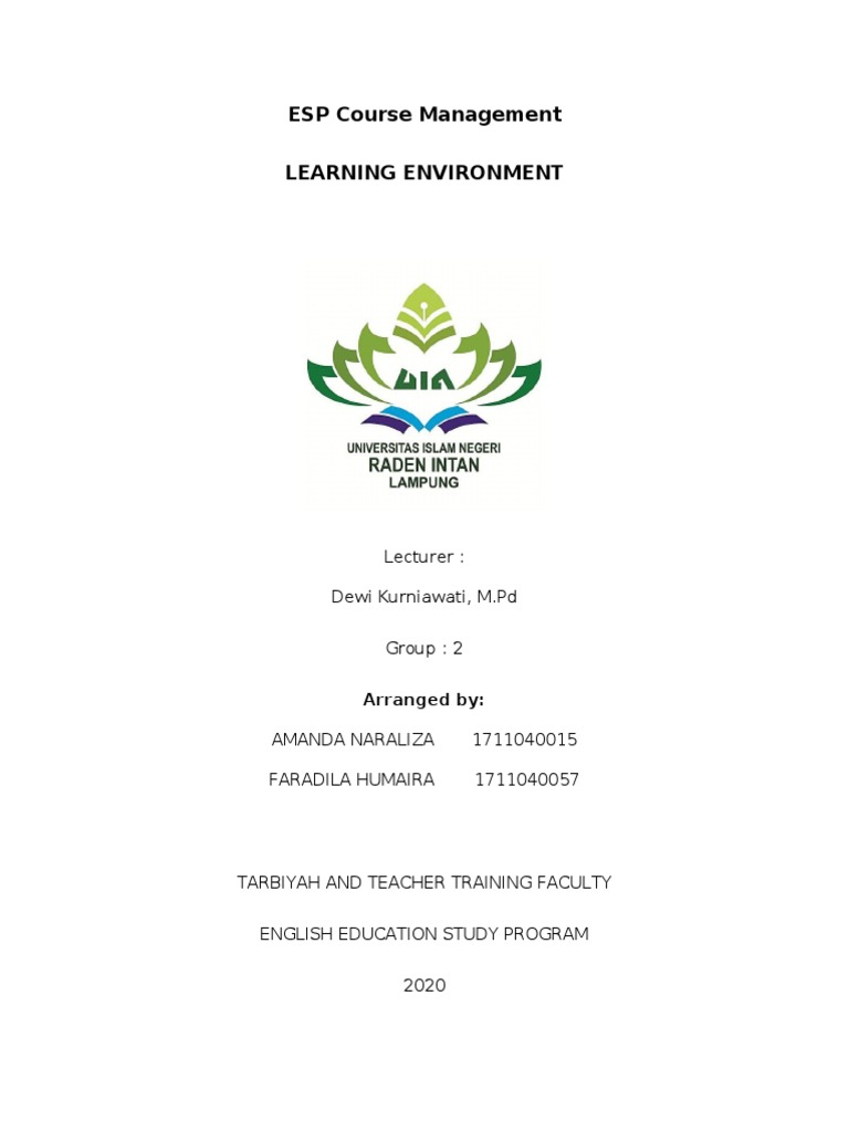 Learning Environment | PDF | Classroom | Attention