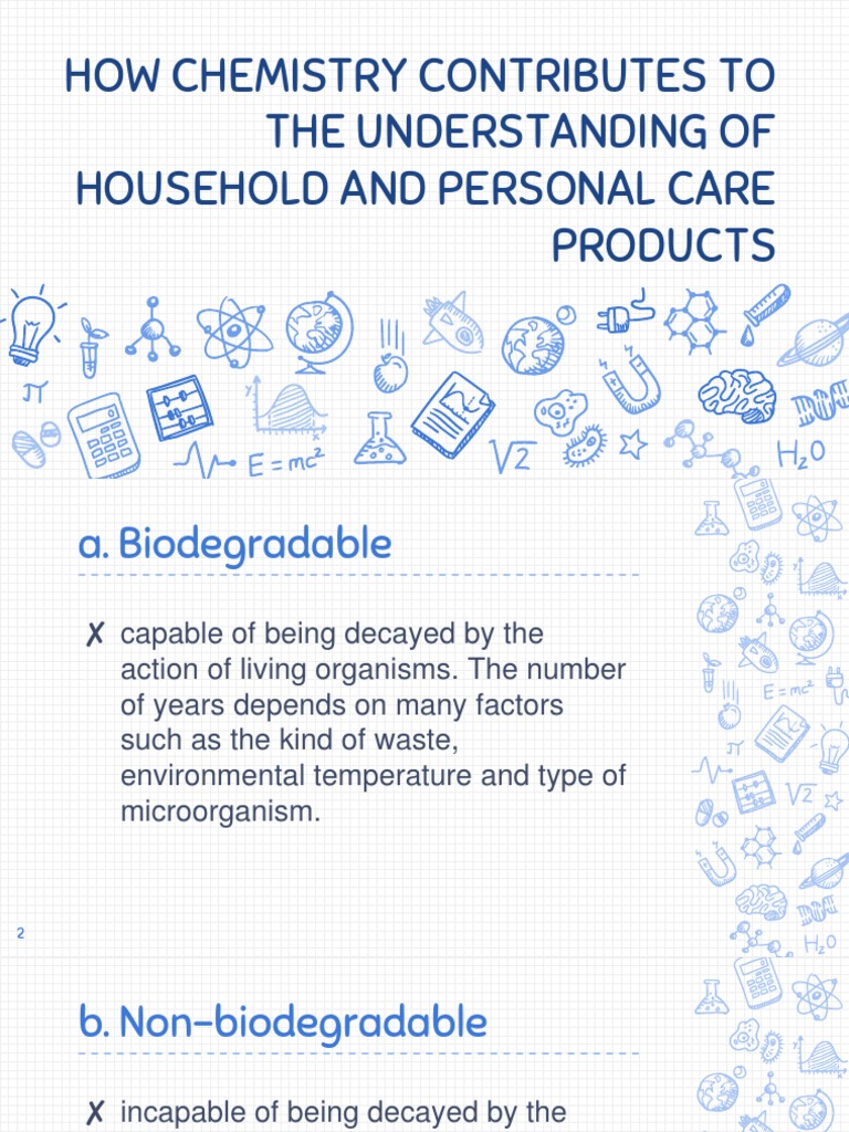 How Chemistry Contributes To The Understanding of Household and ...