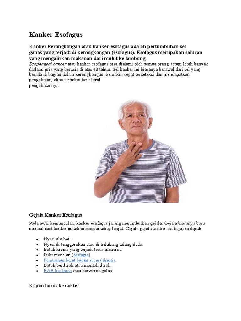Kanker Esofagus | PDF