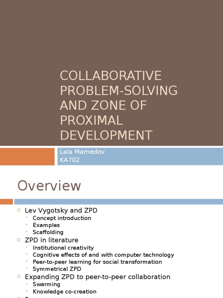 ZPD | PDF | Pedagogy | Educational Psychology