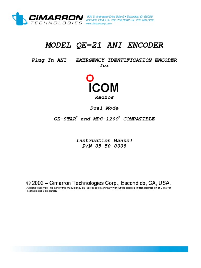 QE2 I Manual | PDF | Radio | Transmitter