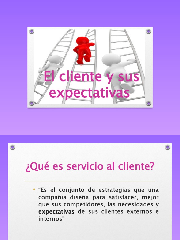 El Cliente y Sus Expectativas | PDF | Cliente | Calidad (comercial)