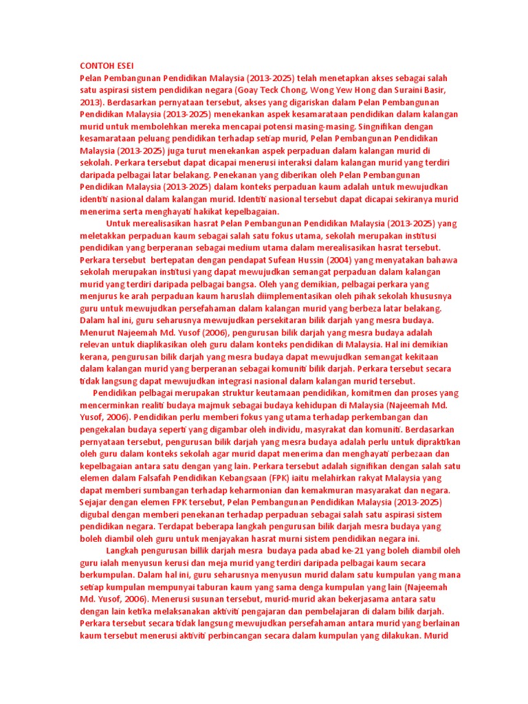 Contoh Esei | PDF