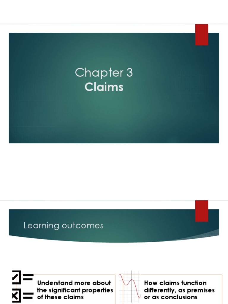 Understanding Claims in Reasoning | PDF | Argument | Reason