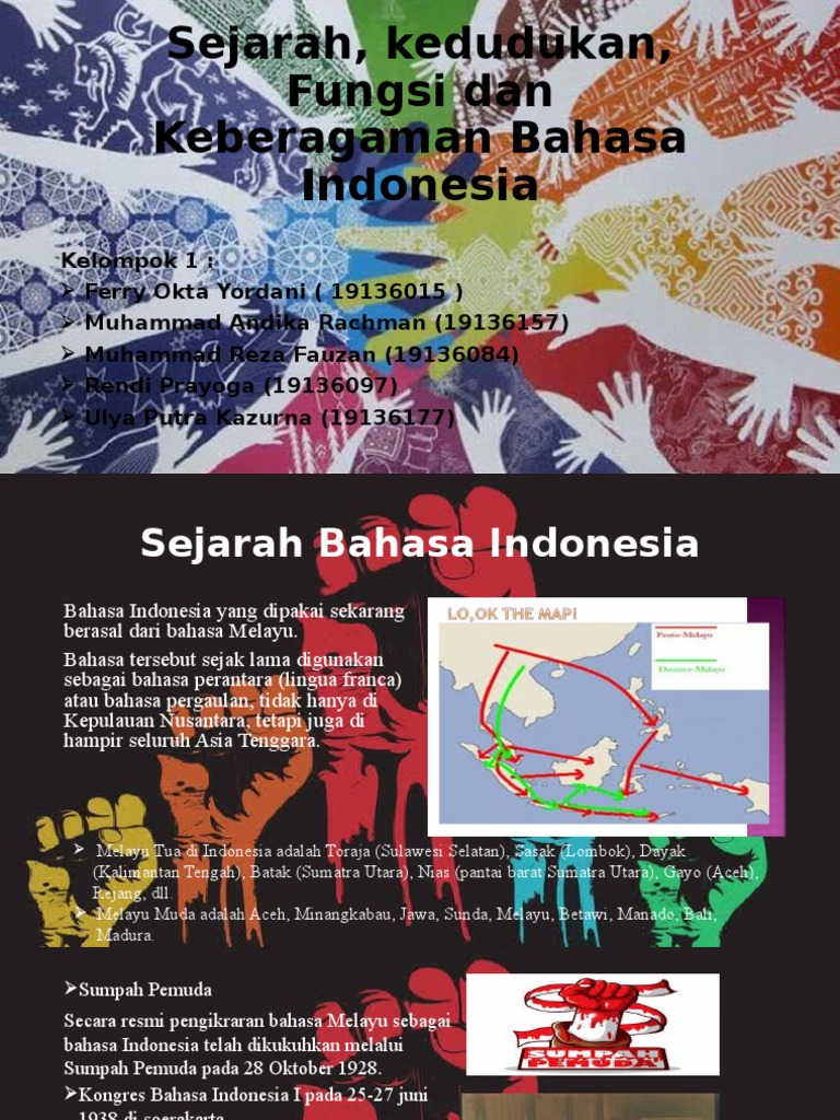 Sejarah dan Fungsi Bahasa Indonesia | PDF