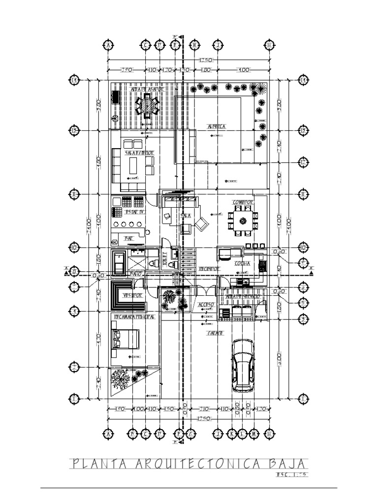 PLANTA ARQUITECTONICA BAJA Model | PDF
