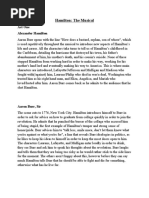 Hamilton Cue - Blocking Script | PDF | Alexander Hamilton | Duel